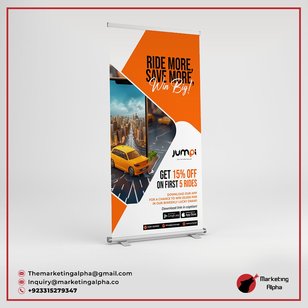 Standee Copy and Design – Marketing Alpha